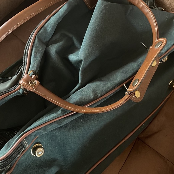 Vintage | Bags | Rare Vintage Green Weekender Bag | Poshmark